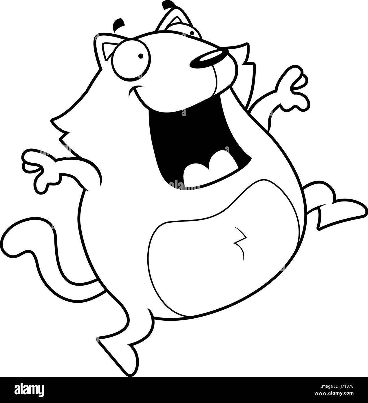 Springende katze der karikatur -Fotos und -Bildmaterial in hoher ...
