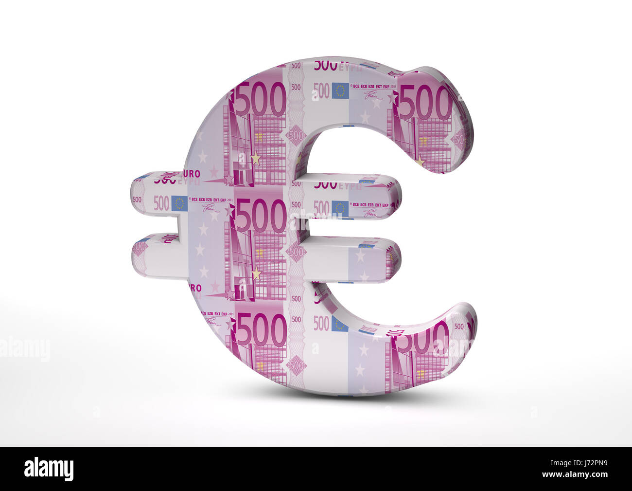 Euro Geldschein fünfhundert Piktogramm Symbol Piktogramm Handel ...
