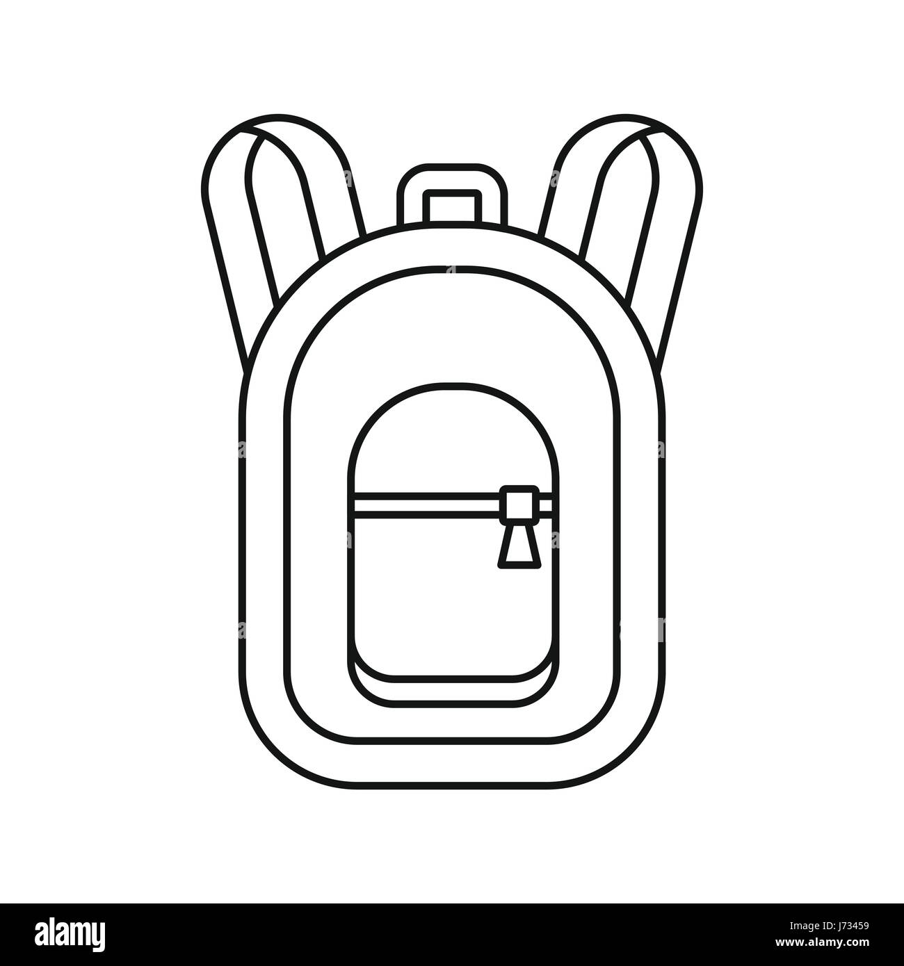 Rucksacksymbol im Umriss-Stil Stock-Vektorgrafik - Alamy