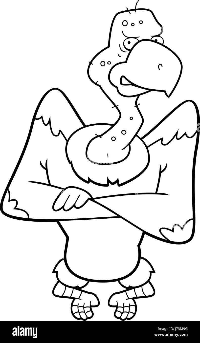 Geier cartoon Schwarzweiß-Stockfotos und -bilder - Alamy