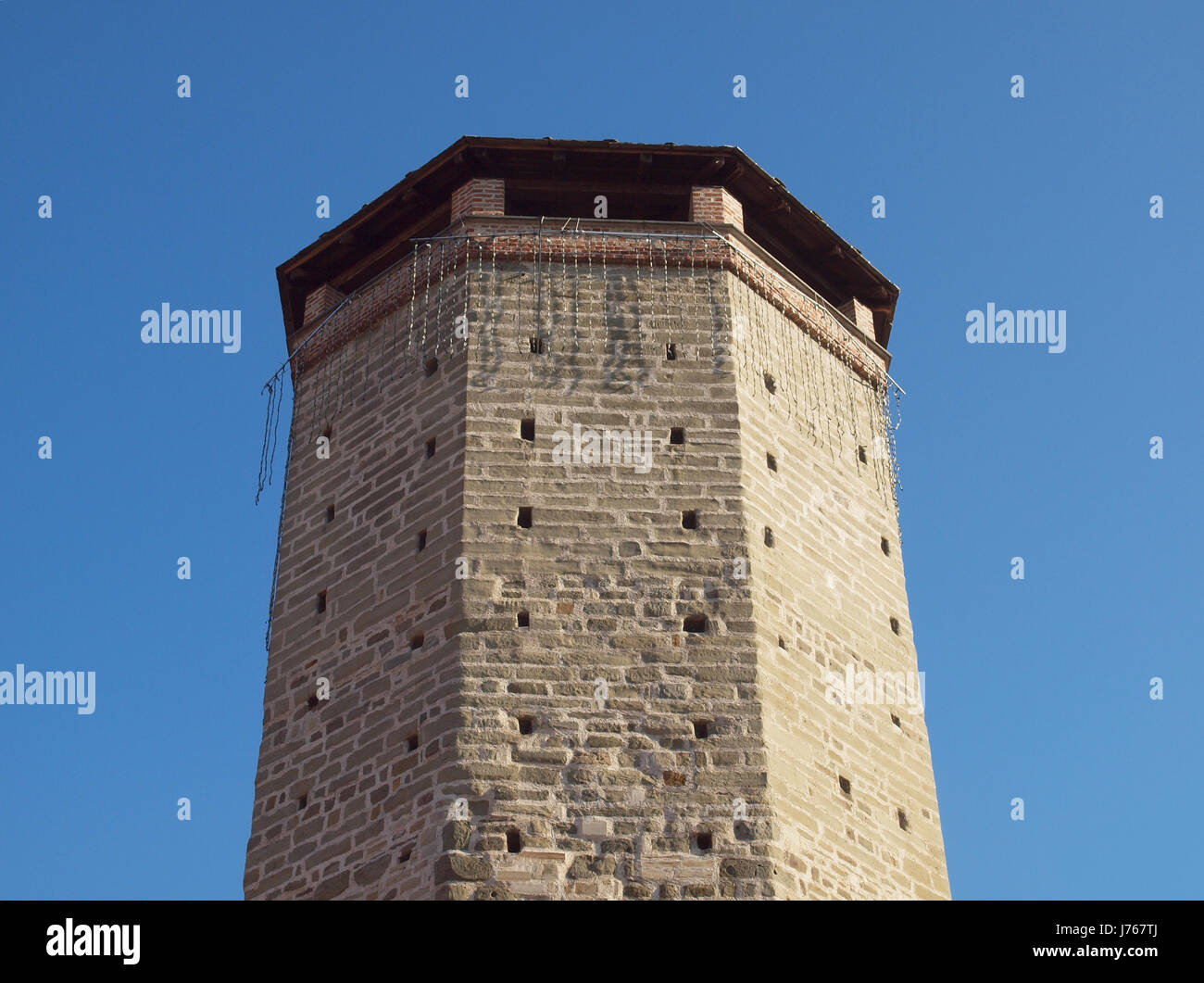 Turm Burg antike Italien Schloss Turm Denkmal Statue Skulptur Europa ...