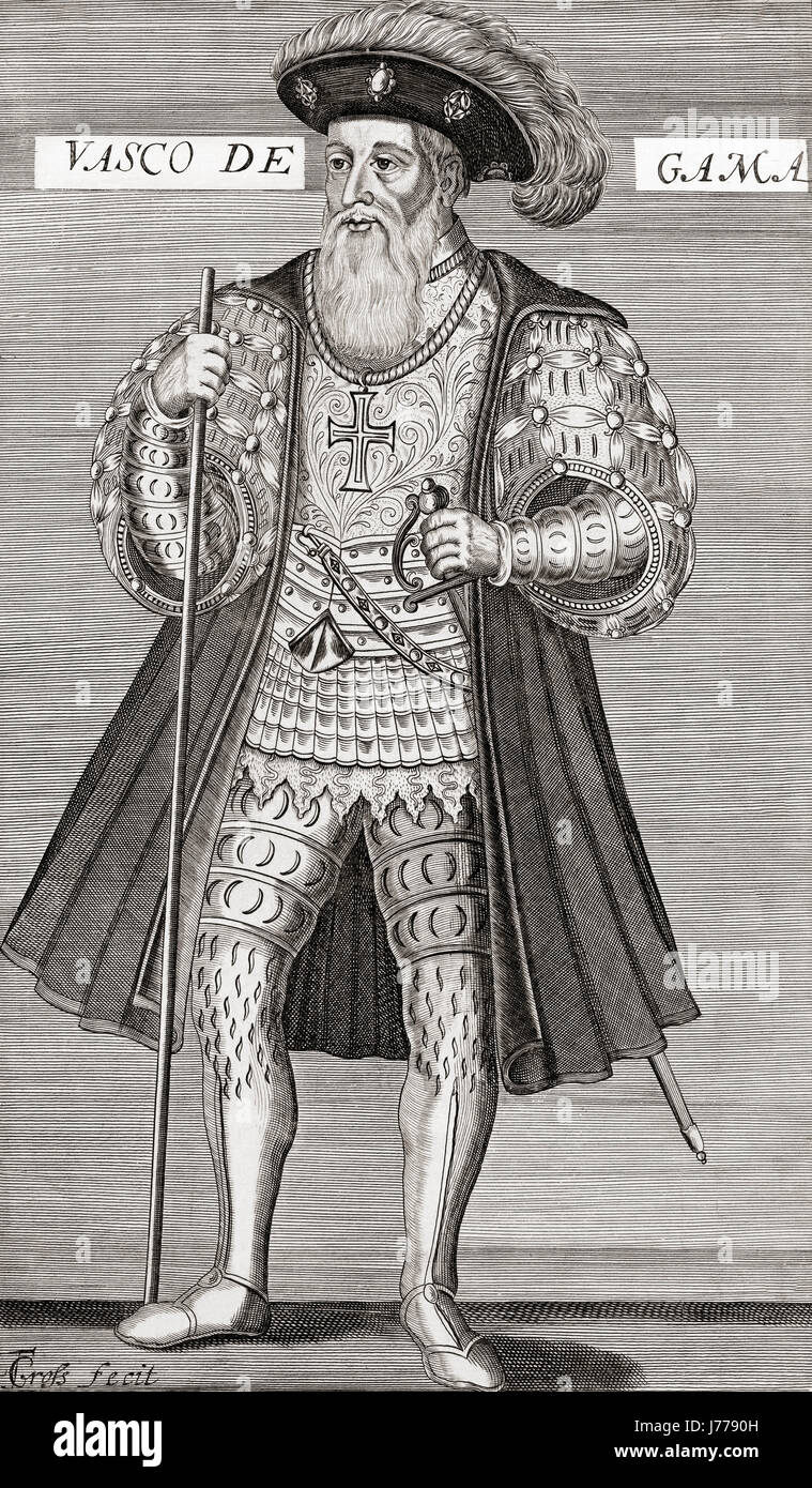 Vasco da Gama, 1. Graf von Vidigueira, c.1460 oder 1469 bis 1524 ...