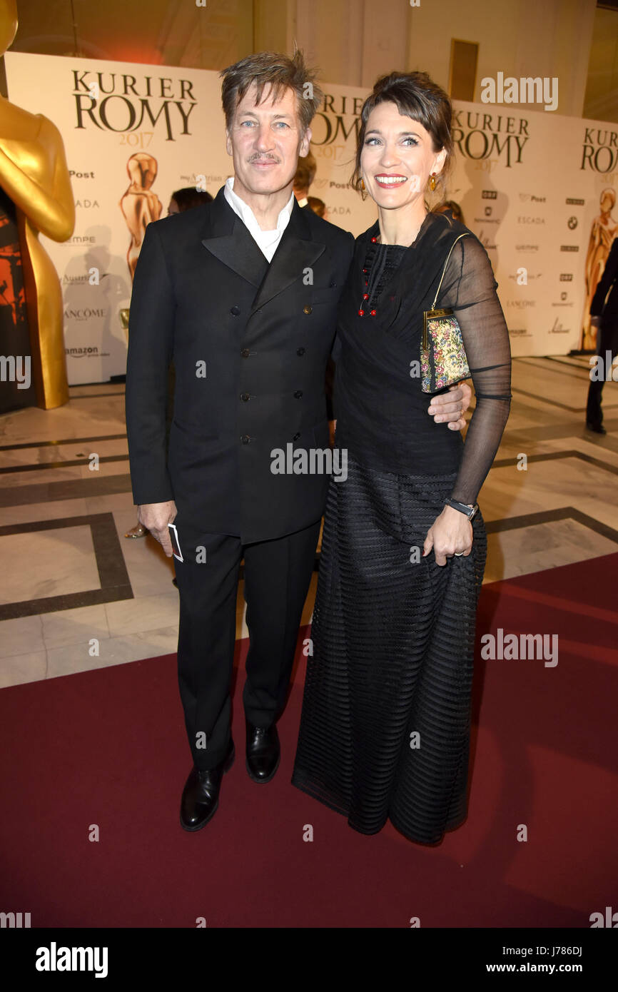Kurier Romy 2017 in Hofburg. Mit: Tobias Moretti, Julia Moretti Where ...