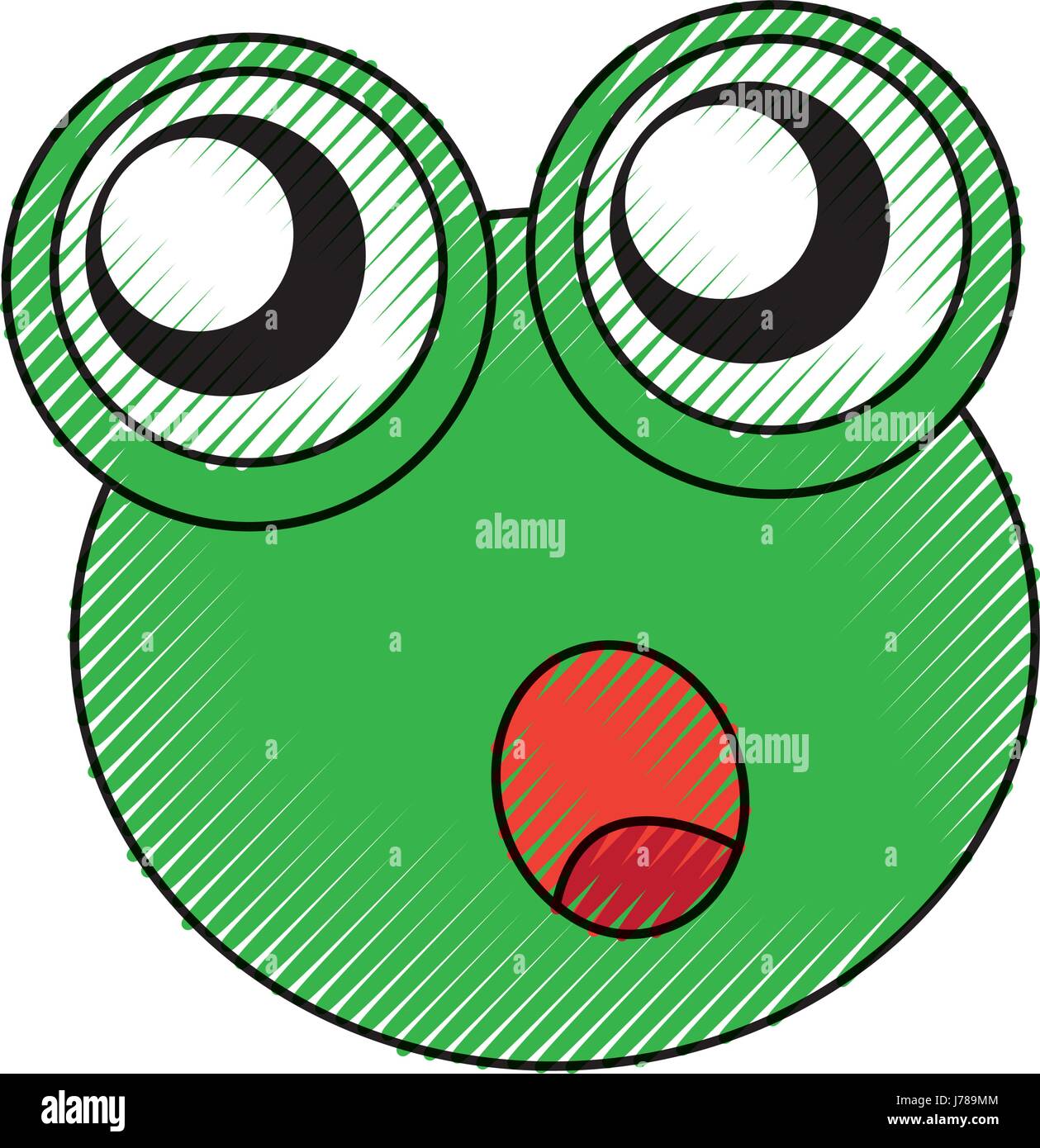 Frog comic character icon -Fotos und -Bildmaterial in hoher Auflösung ...