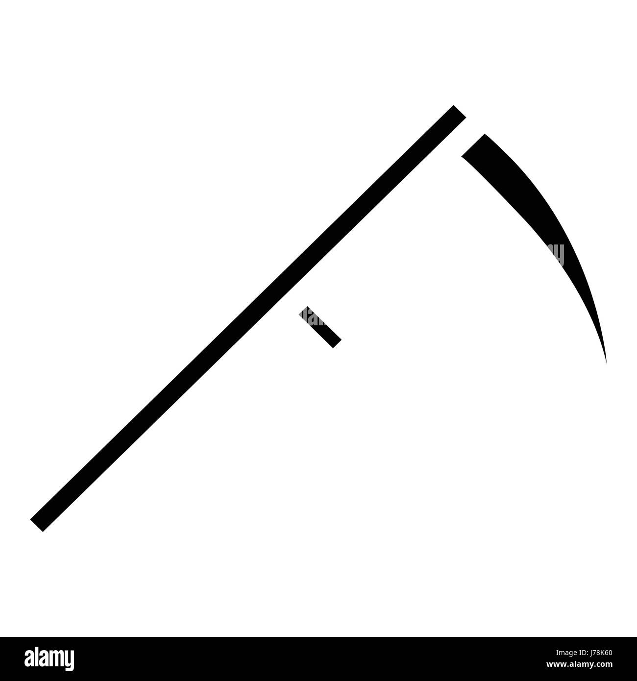 Sense-Symbol im einfachen Stil isoliert auf weißem Hintergrund. Tod ...