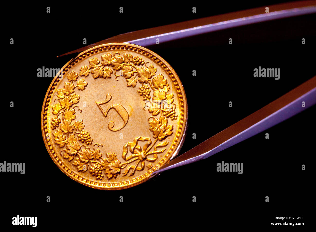 5 Rappen Münze Stockfotos und -bilder Kaufen - Alamy