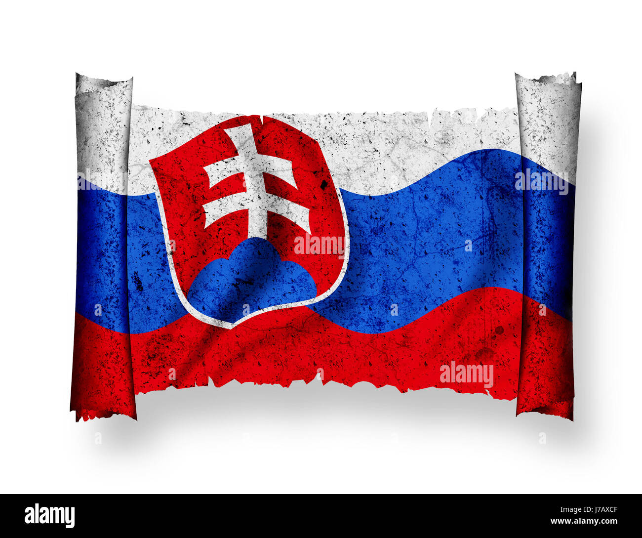 Slowakei Flagge Slowakei Nationalflagge wehen nationalen Piktogramm ...