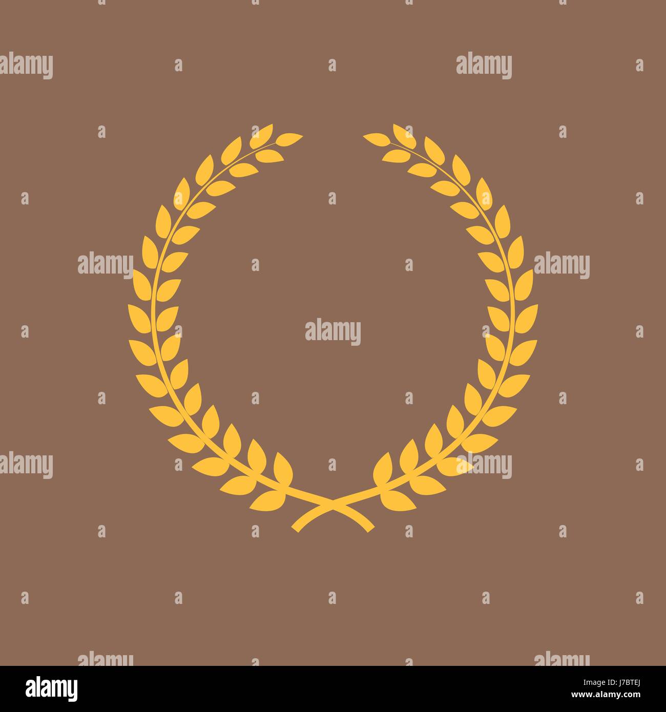 Goldenen Lorbeerkranz. Symbol für Sieg und Erfolg Stock-Vektorgrafik ... Goldenen Lorbeerkranz. Symbol für Sieg und Erfolg Stock-Vektorgrafik ...