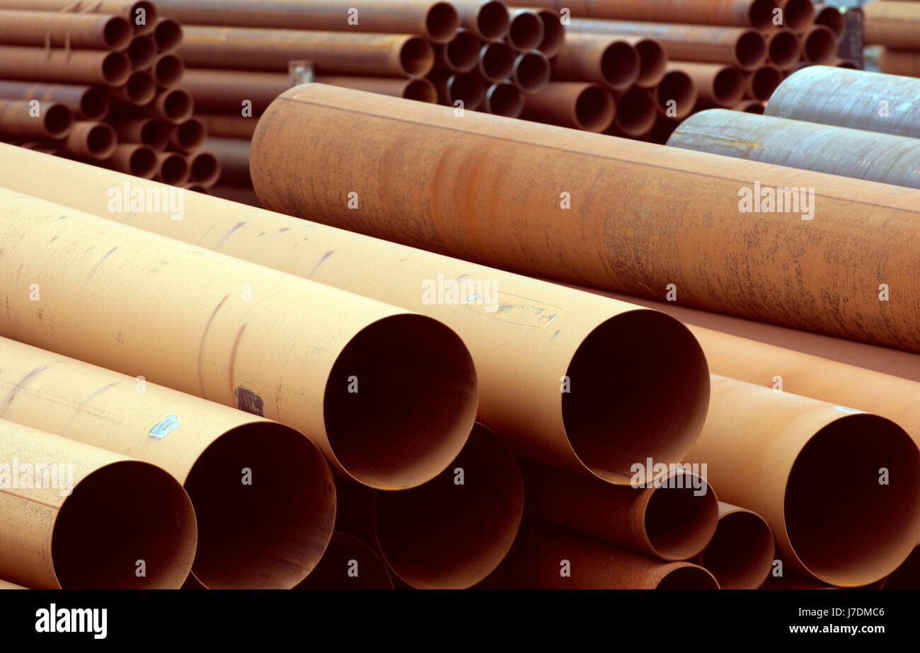 Eisen aus Stahlrohr Rohr Industrie Werft Schiffbau Metallrohr Rohstoff ...