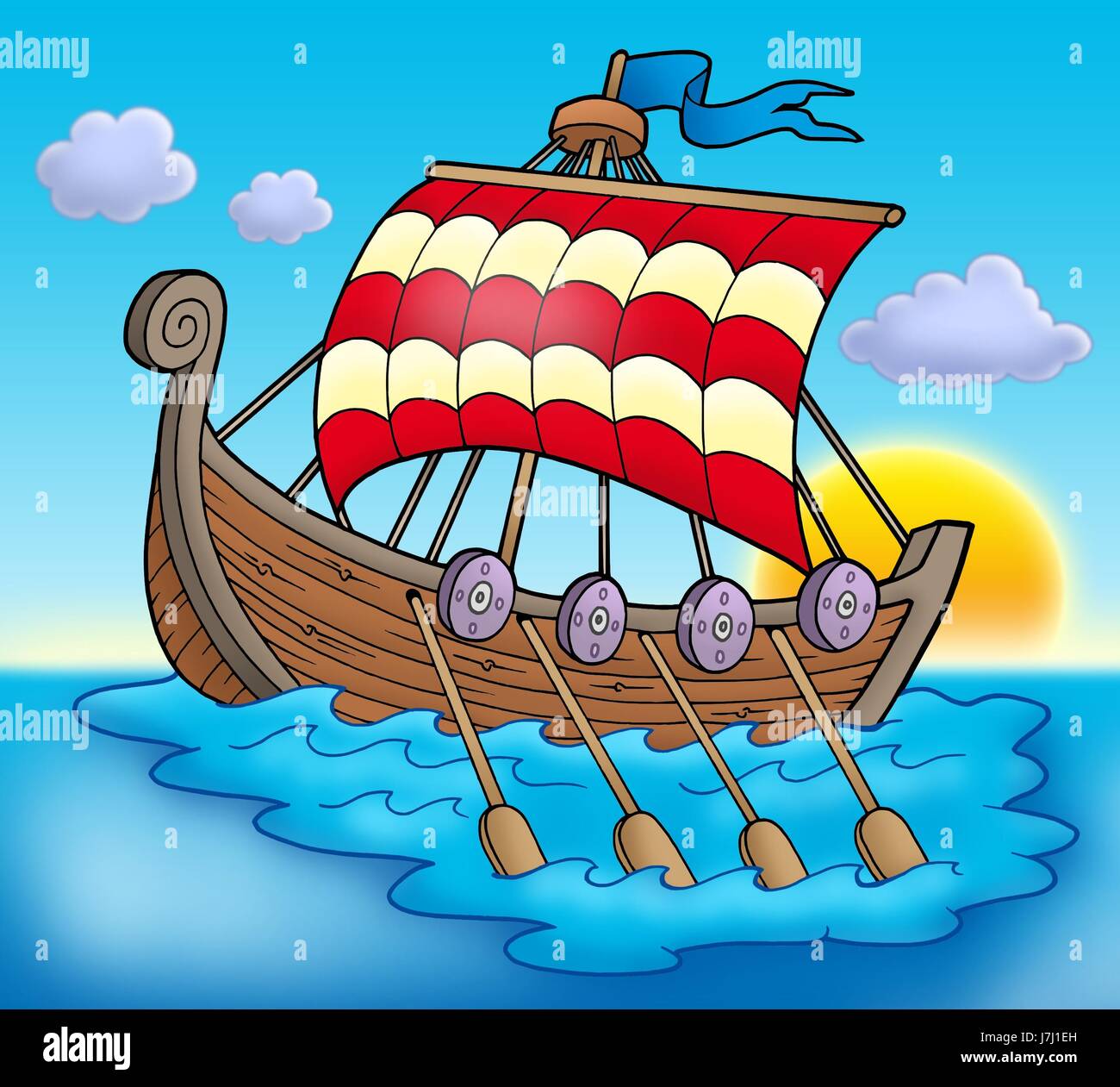 Segel Schiff Boot Wikinger Schiff Salzwasser Meer Ozean Wasser ...