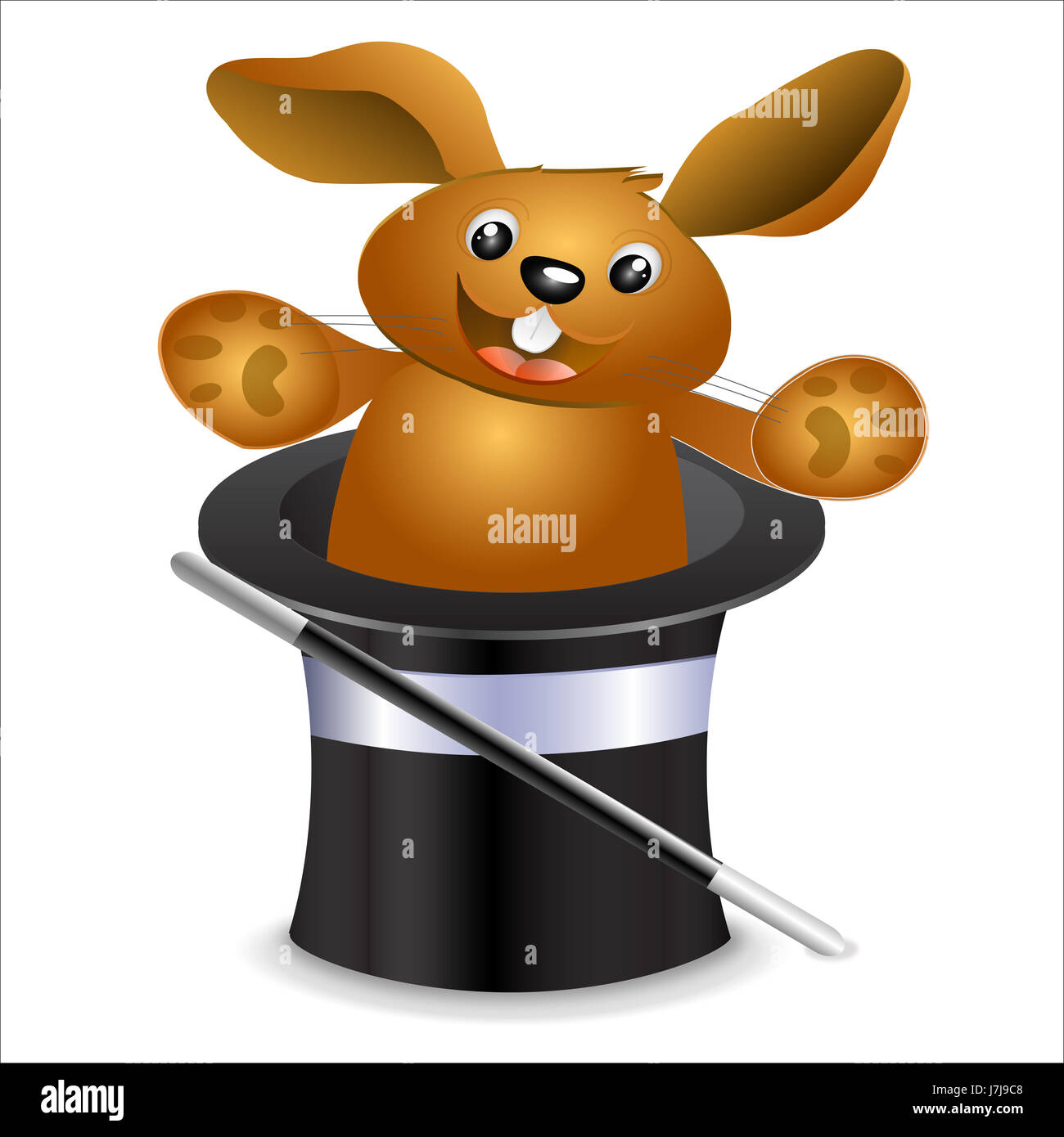 Kaninchen Hase Zauber Show Zauberer Magus Zauberer Zaubertrick Zauberei ...