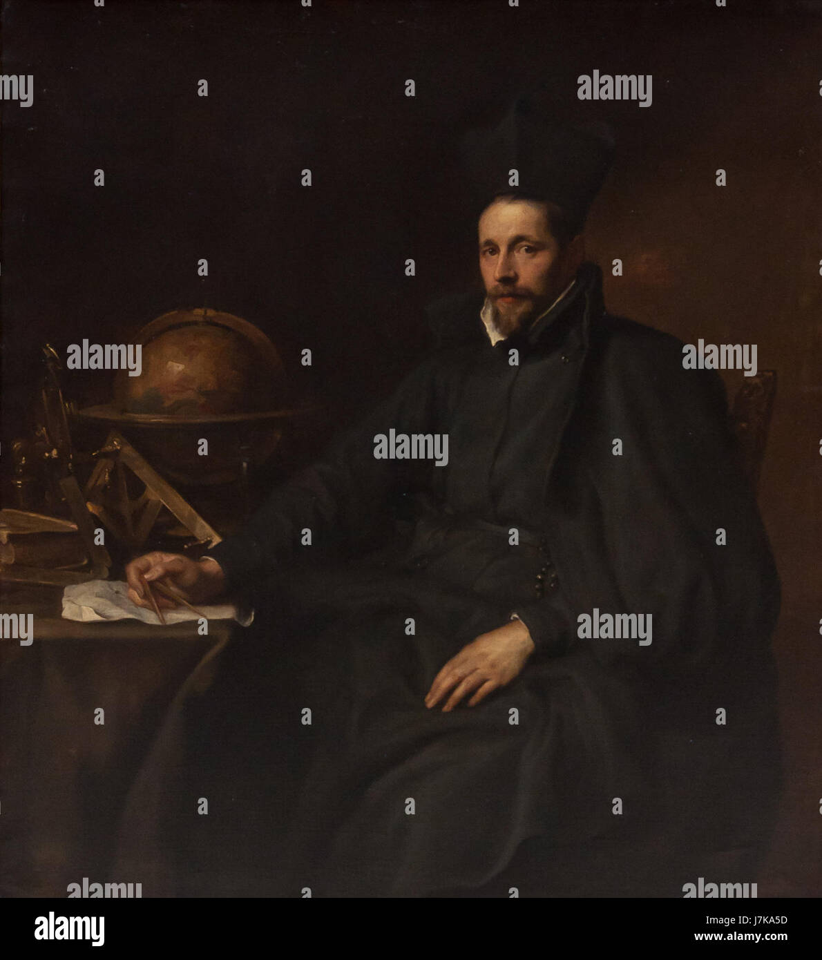 Dieses Porträt, gemalt von Anthony van Dyck, zeigt Pater Jan Karel ...