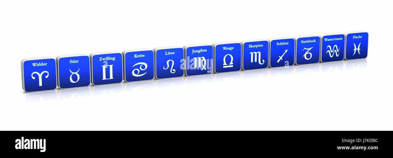 Zeichen signalisieren Astrologie Sternzeichen Horoskop Tierkreiszeichen ...