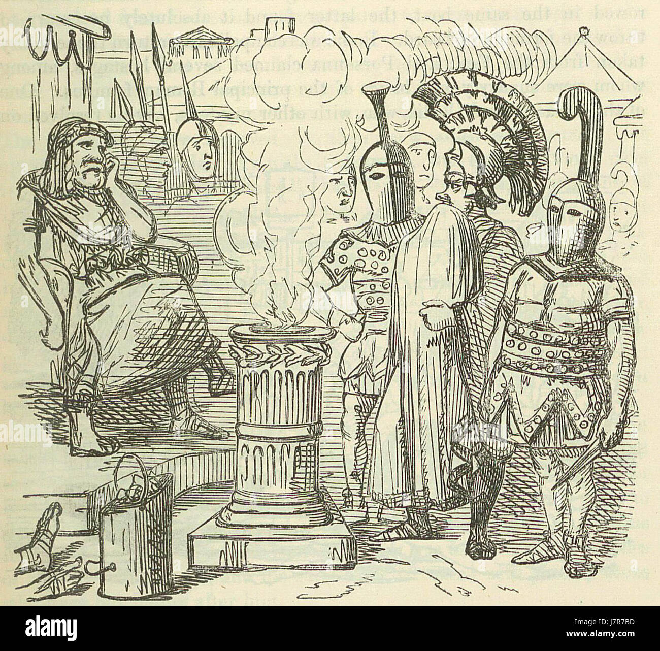 Comic-Geschichte von Rom p 051 Mucius Scaevola vor Porsenna ...