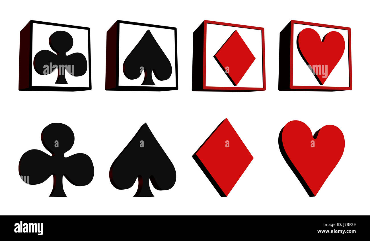Playing card symbols -Fotos und -Bildmaterial in hoher Auflösung – Alamy