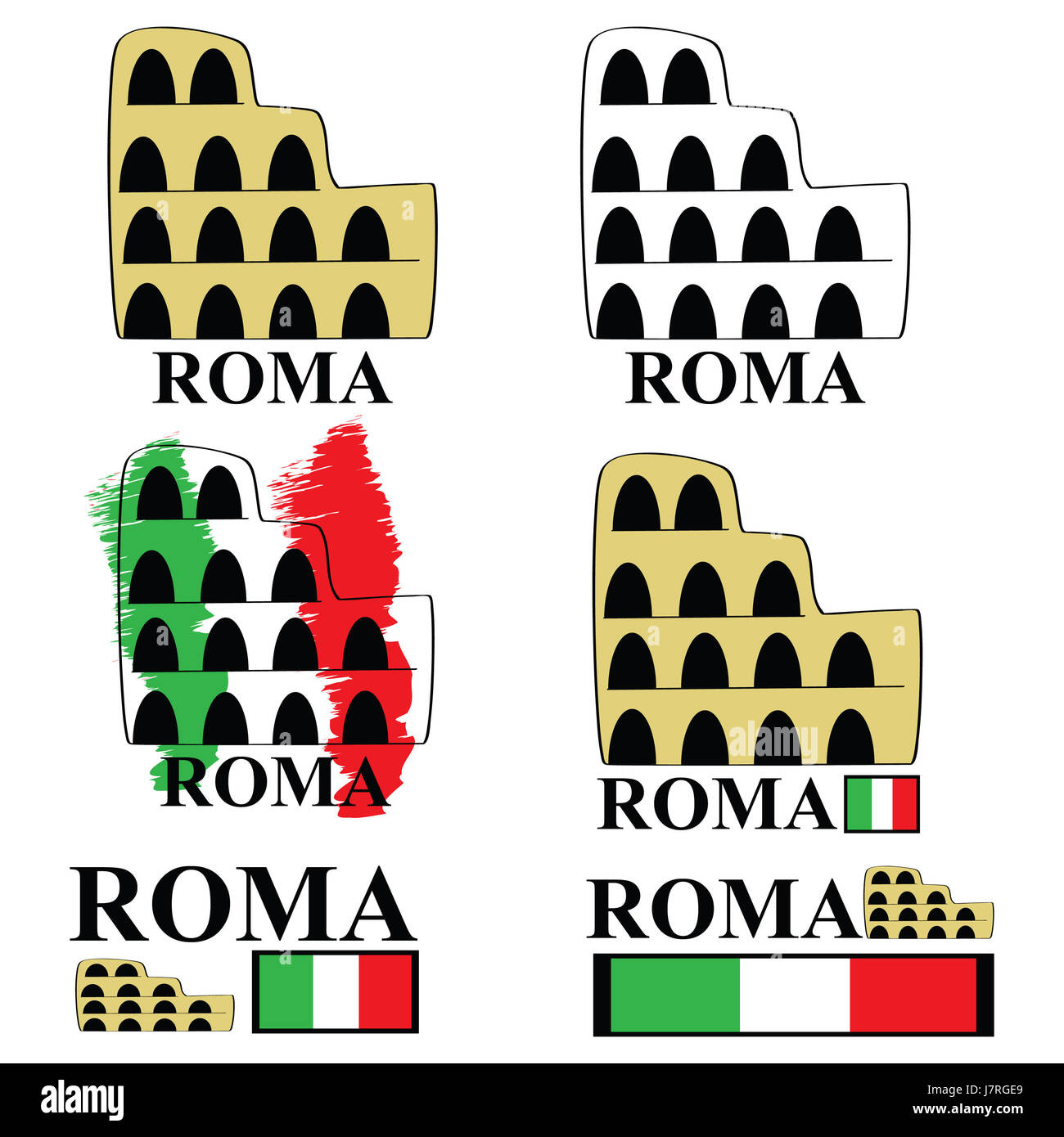 Tourismus Rom Roma Kolosseum Italien Grafik Tourismus Rom Roma ...