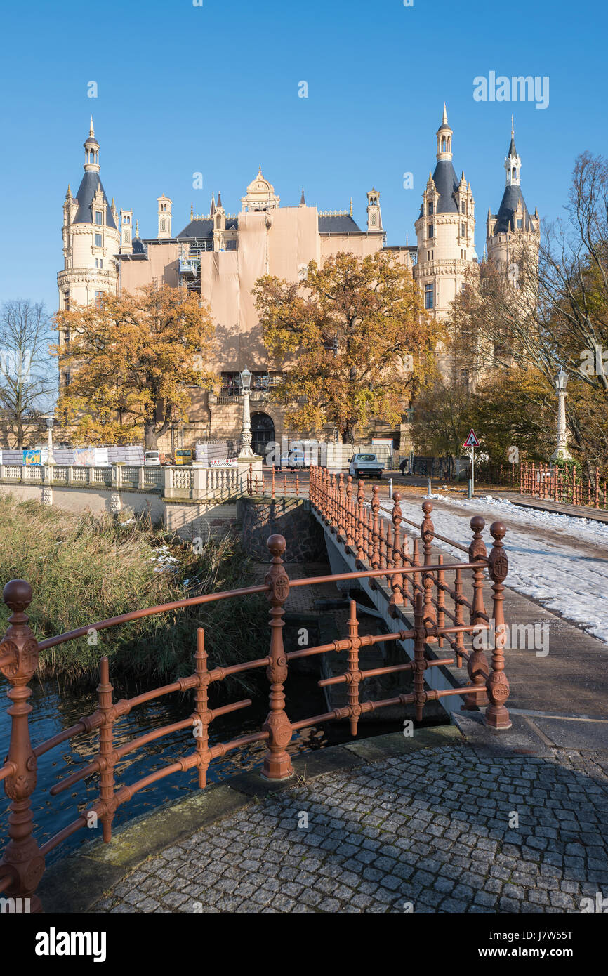Schweriner Schloss. Es gilt als eines der wichtigsten des romantischen ...