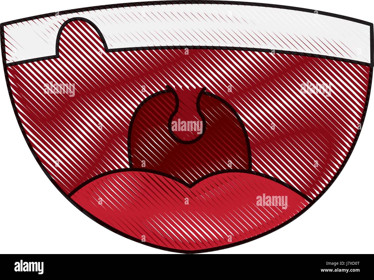 Comic-Mund lustige Cartoon menschlichen Ausdruck und emotion Stock ...