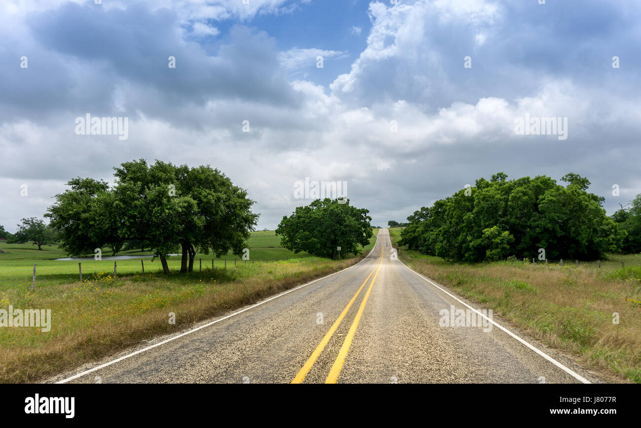 Texas Highway Road Straight Stockfotos und -bilder Kaufen - Alamy