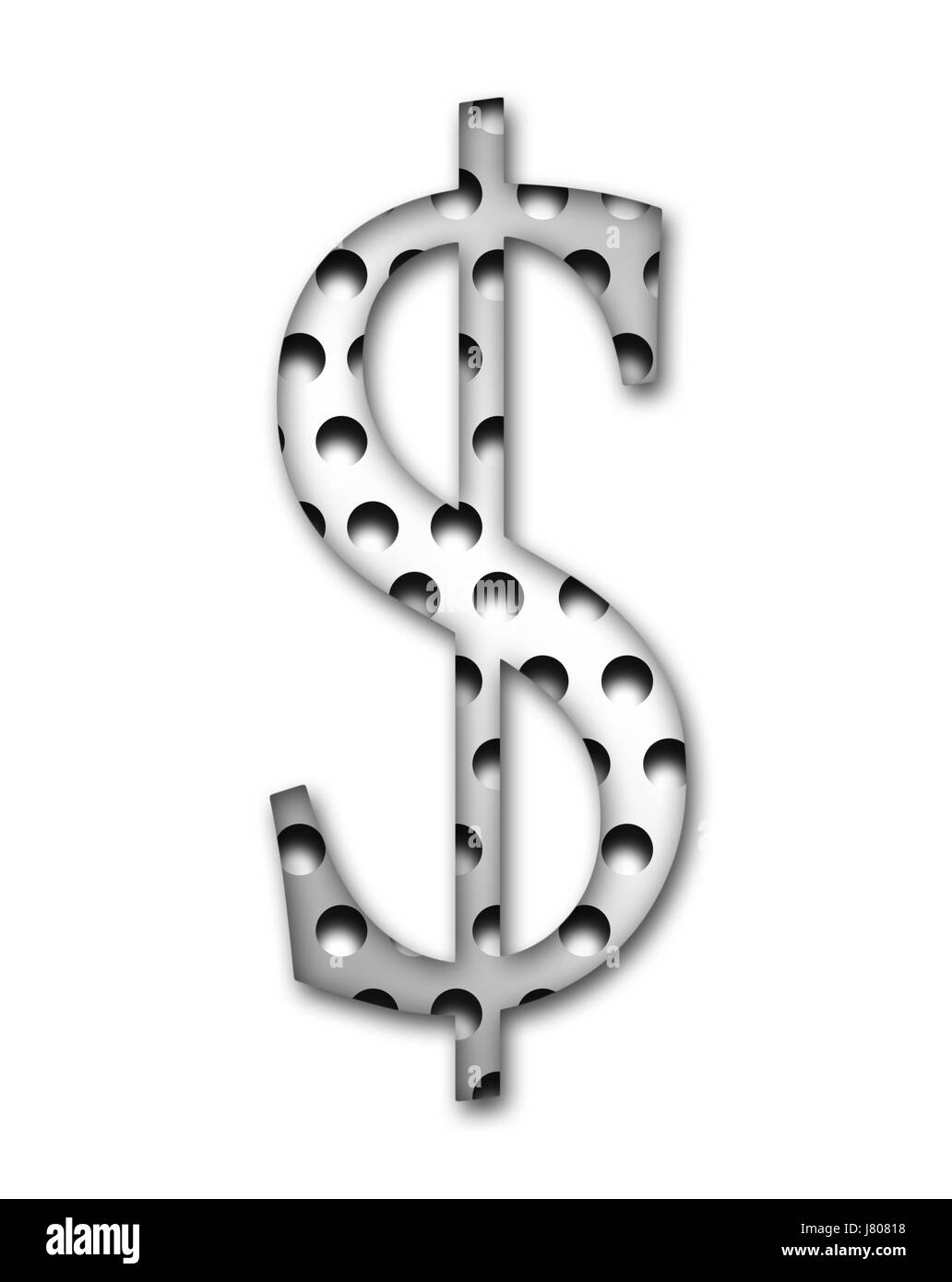 Zeichen signalisieren Dollar Dollar Währung Metall Piktogramm Symbol ...