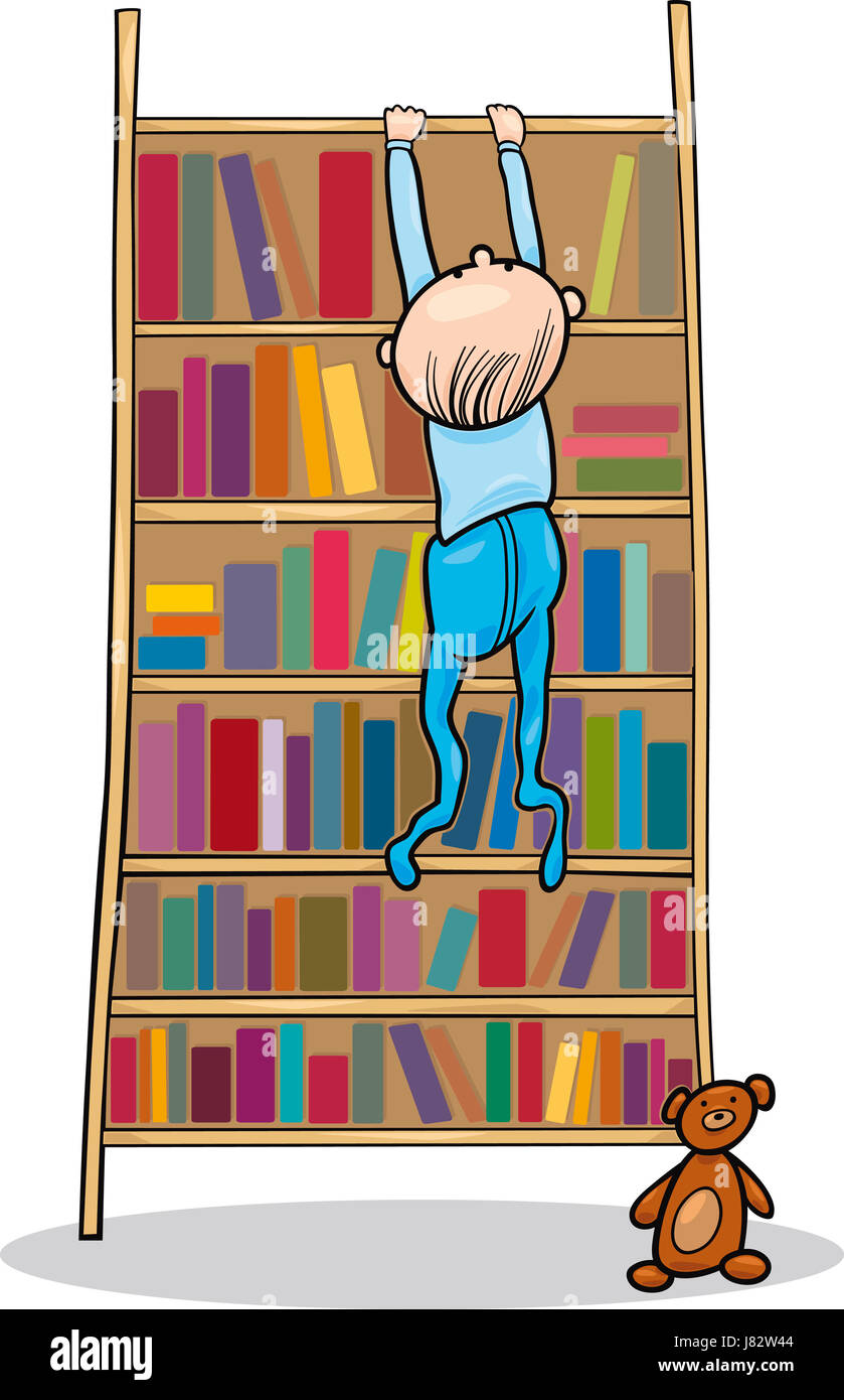 Comic-Baby Abbildung Regal Cartoon Bücherregal Kind hängen Kunst Comic ...