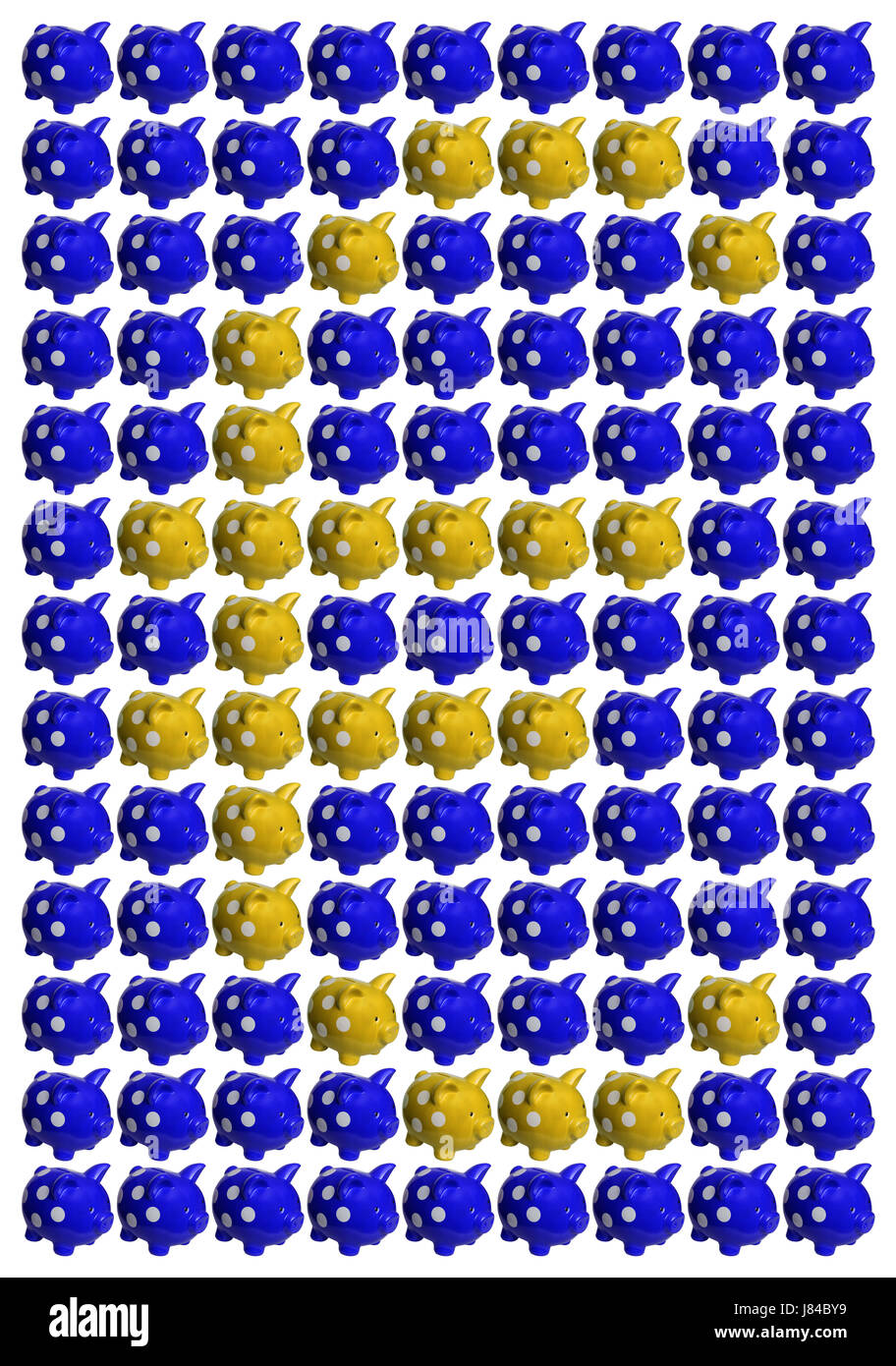 Zeichen signalisieren Euro Sparschwein Matrix Piktogramm Symbol ...