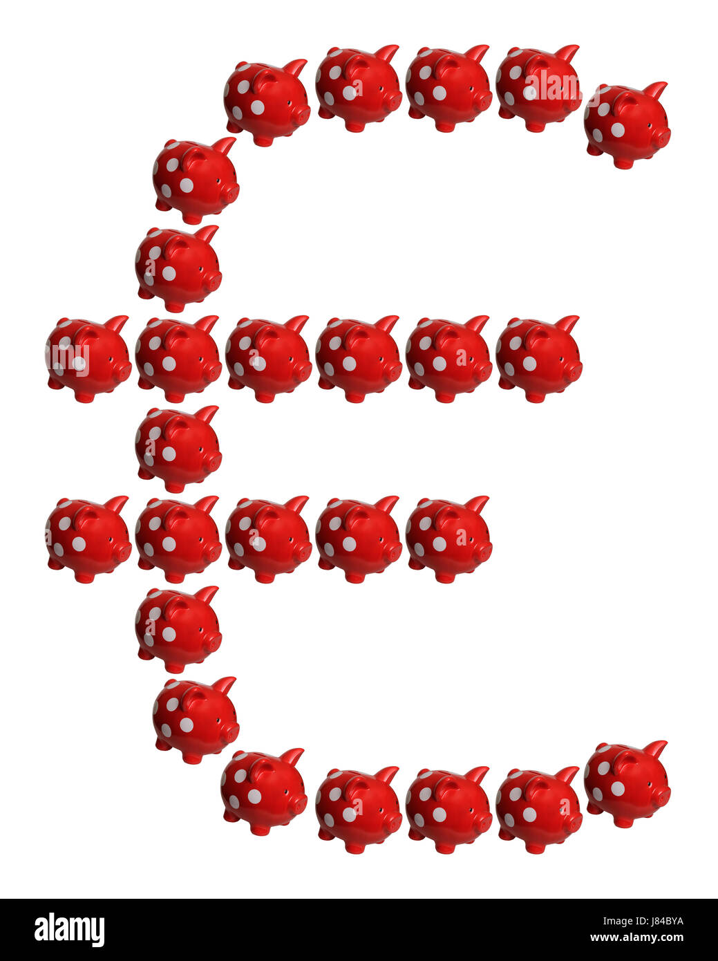 Zeichen signalisieren Euro Sparschwein Charakter Matrix Piktogramm ...