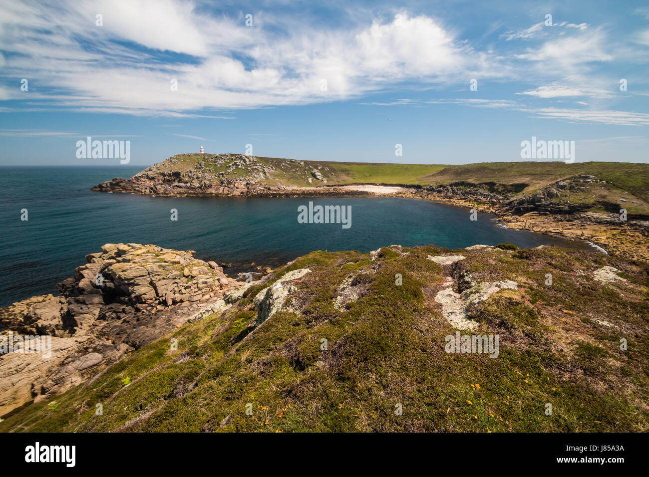 Warme, sonnige Wetter auf der Insel St. Martin in der Scilly-inseln ...
