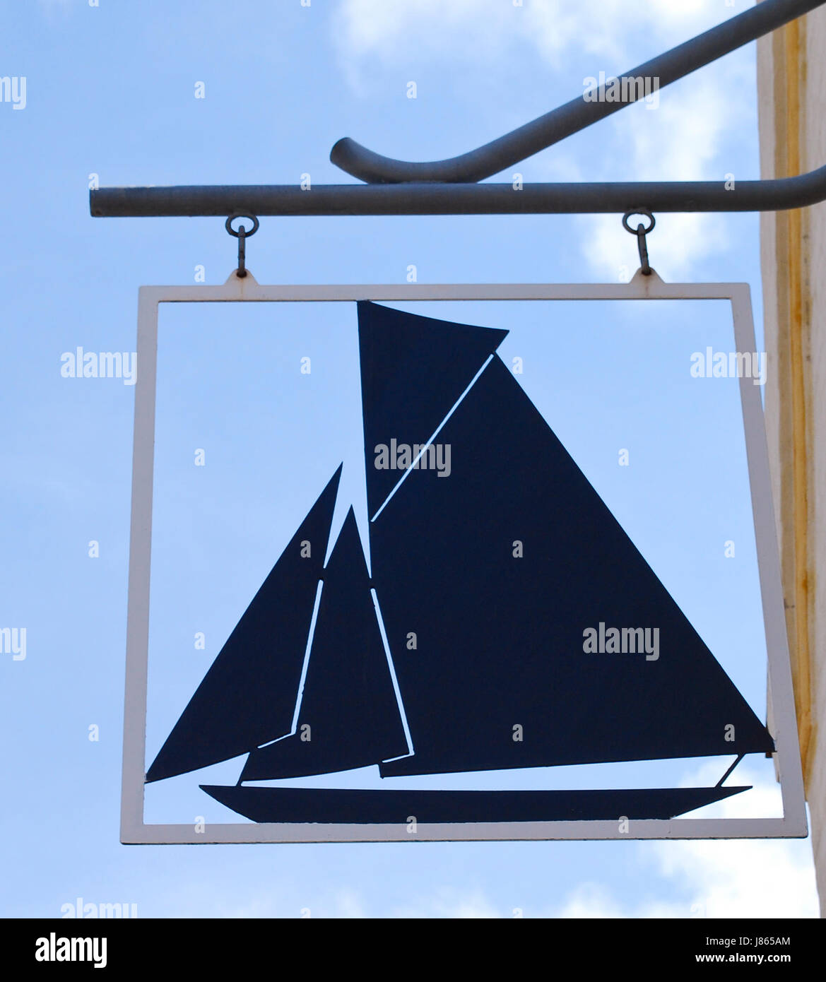 Board-Segel Metall Segelboot Segelboot Boot Schild Piktogramm Symbol ...