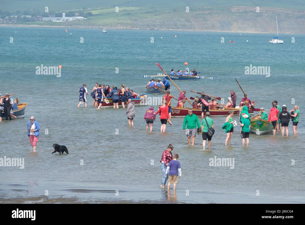 Weymouth Gig Rowing Stockfotos und -bilder Kaufen - Alamy