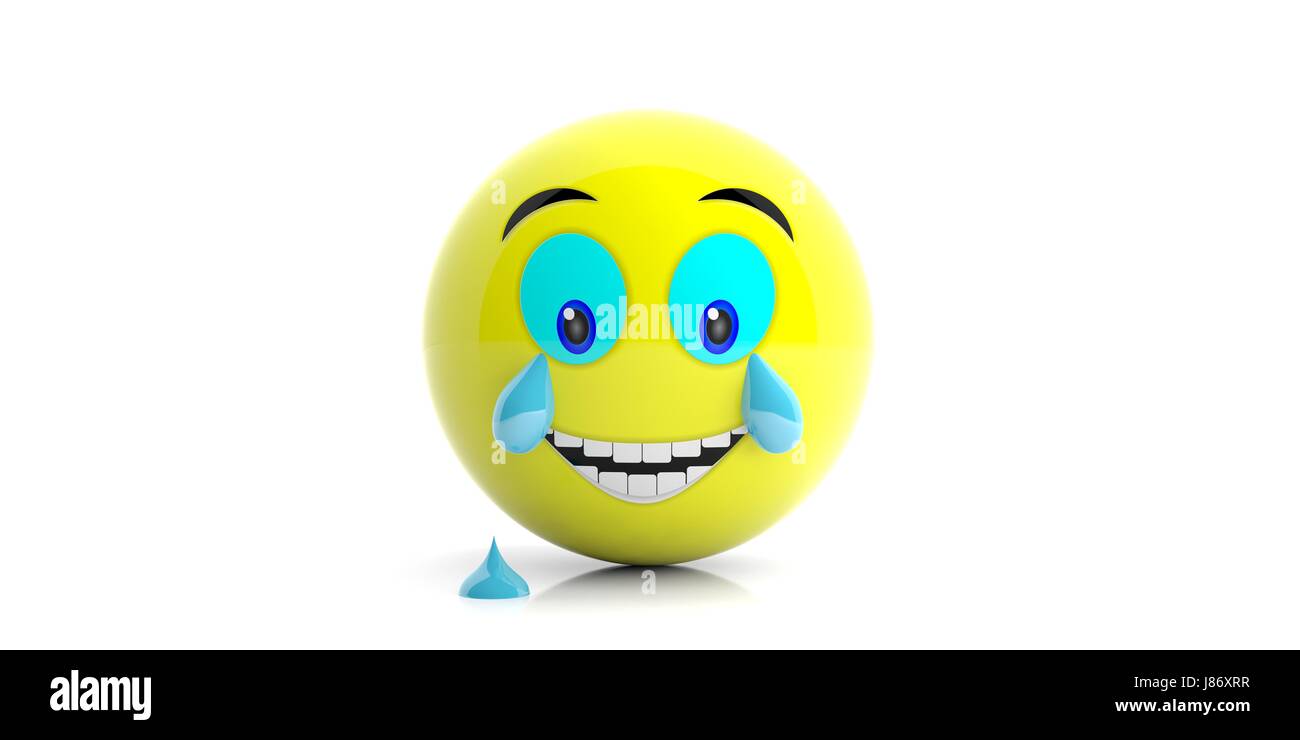Lachen zu tränen smiley Ausgeschnittene Stockfotos und -bilder - Alamy