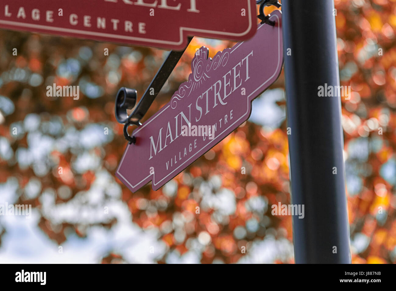 Main street sign -Fotos und -Bildmaterial in hoher Auflösung – Alamy