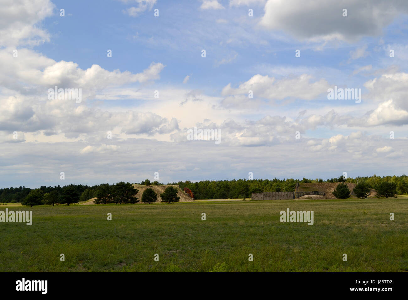 Brandenburg, von dem Feind, Rest, DDR, alte, Flugzeughangar besetzten ...