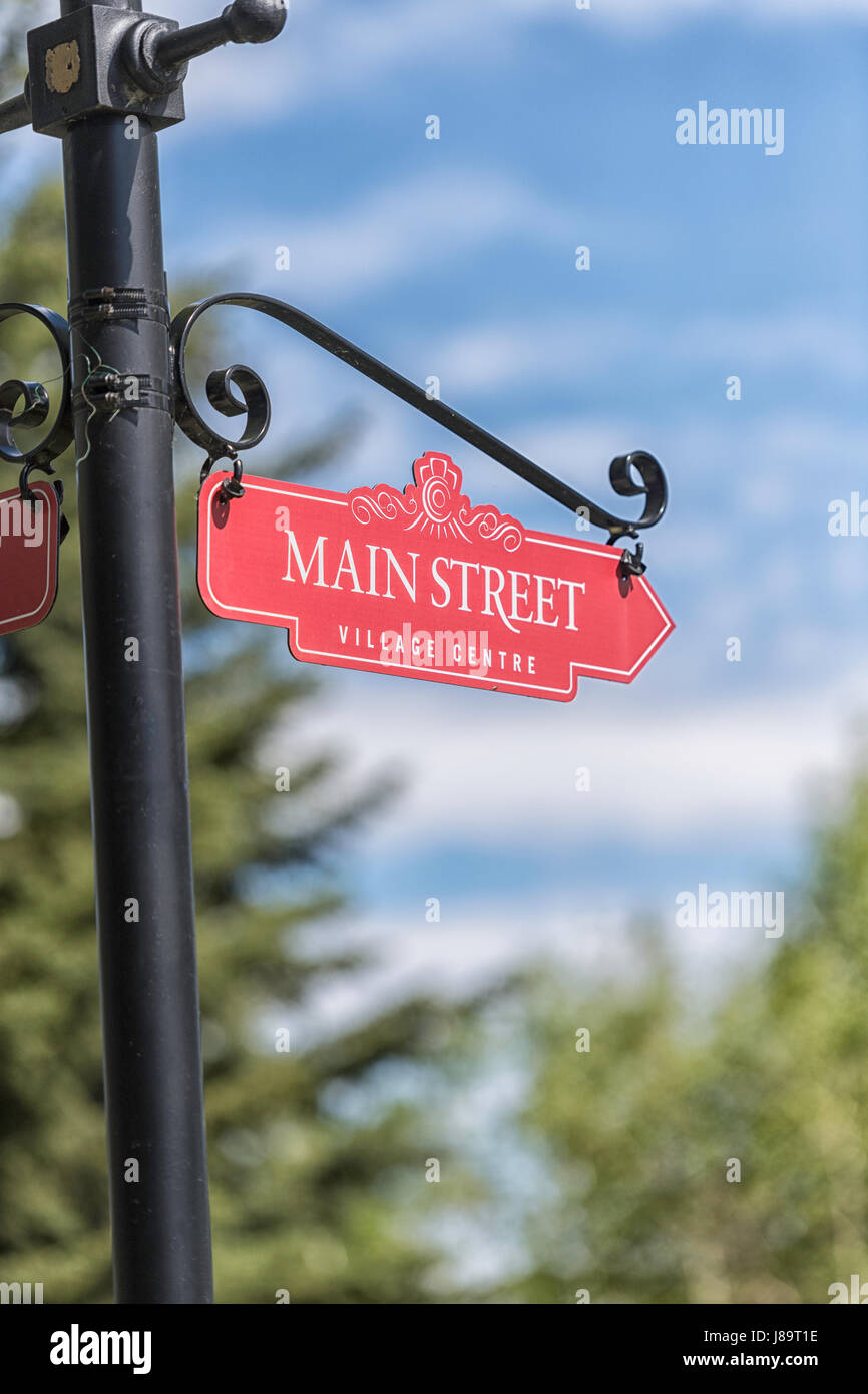 Main street sign -Fotos und -Bildmaterial in hoher Auflösung – Alamy