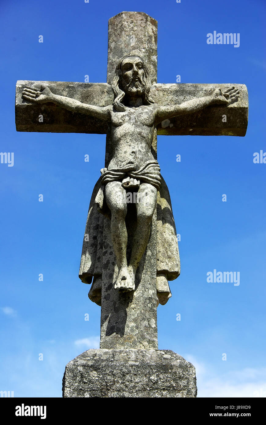 blau, Religion, religiöse, Kreuz, Kruzifix, Granit, Christian ...
