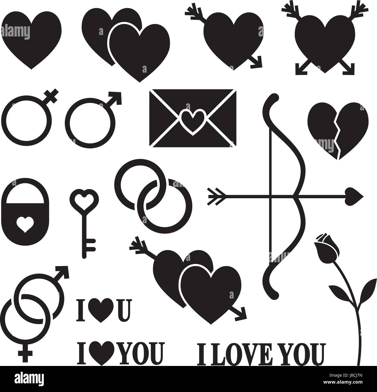 Love vector -Fotos und -Bildmaterial in hoher Auflösung – Alamy