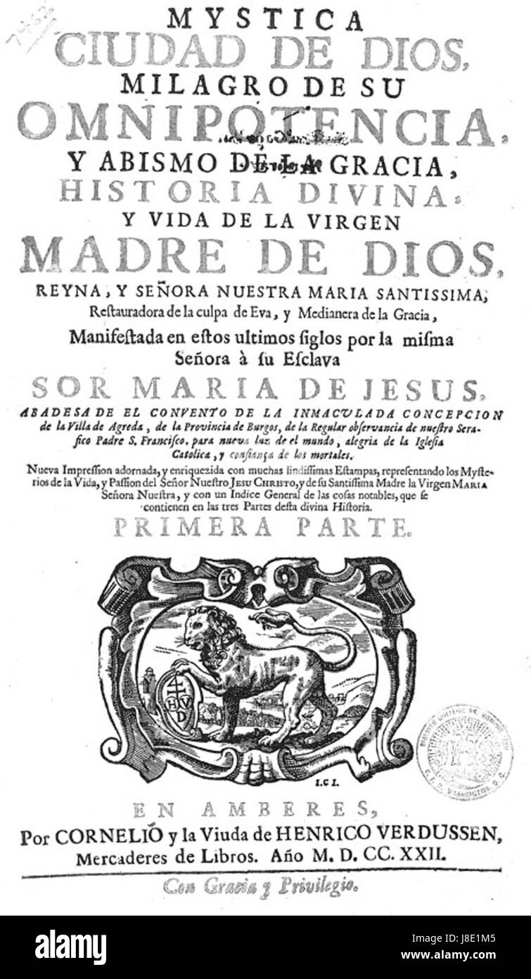 Maria von jesus von agreda -Fotos und -Bildmaterial in hoher Auflösung – Alamy