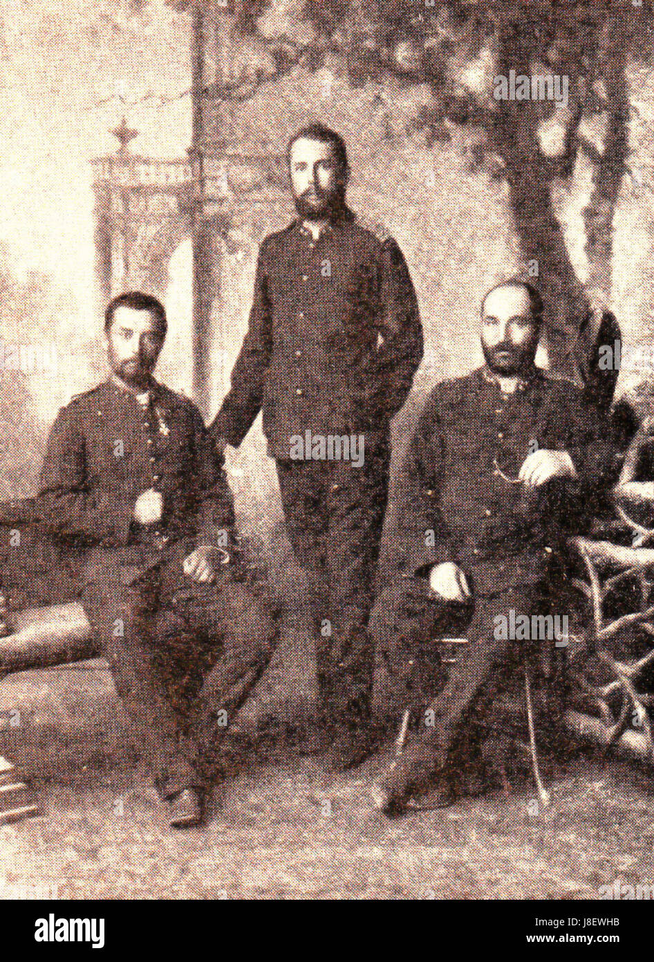 Kapitein Lindgreen, Luitenant van der Plank En Dokter Uljaki Na Hun ...