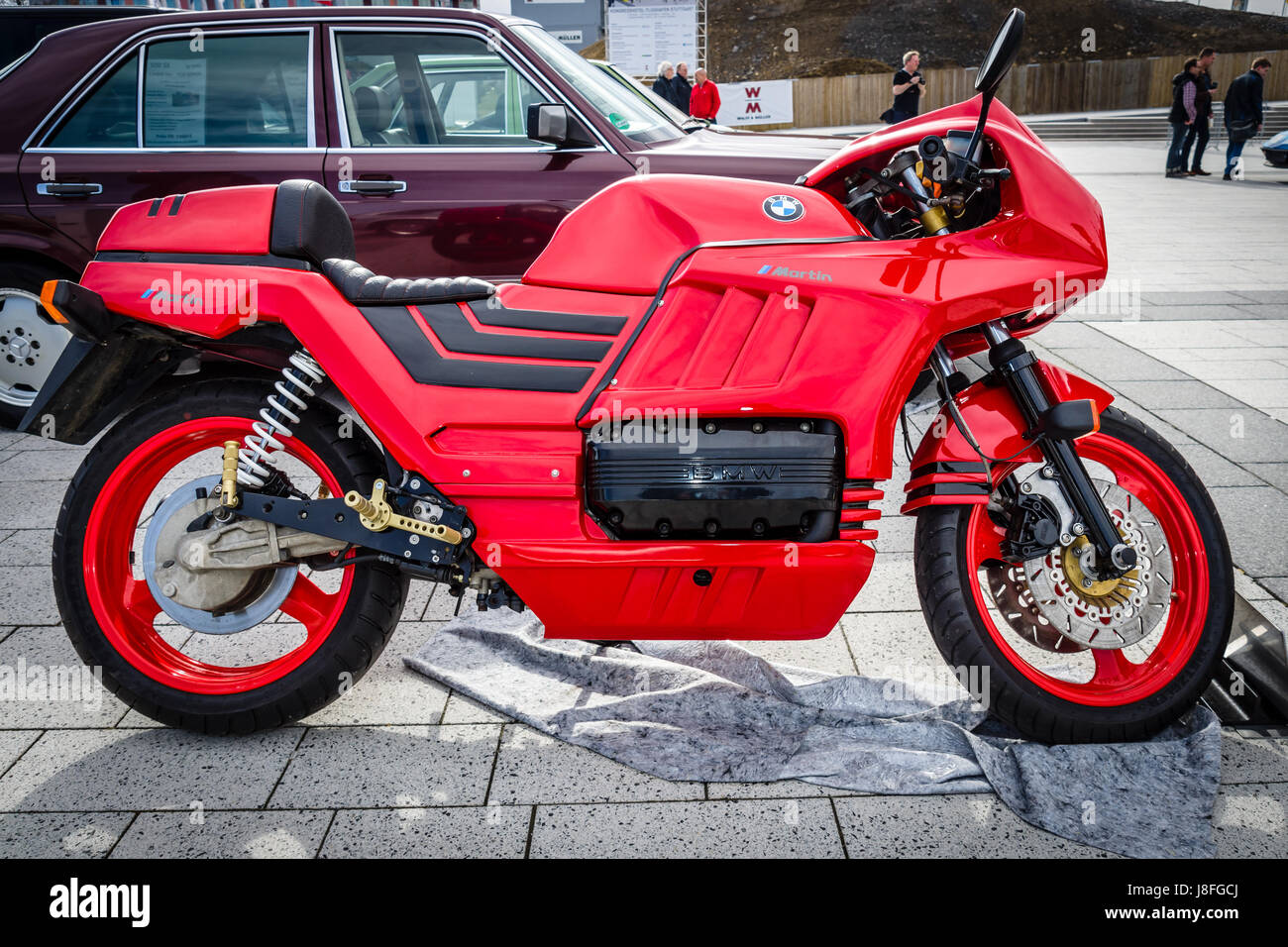 STUTTGART, Deutschland - 4. März 2017: Motorrad BMW K100 Martin ...