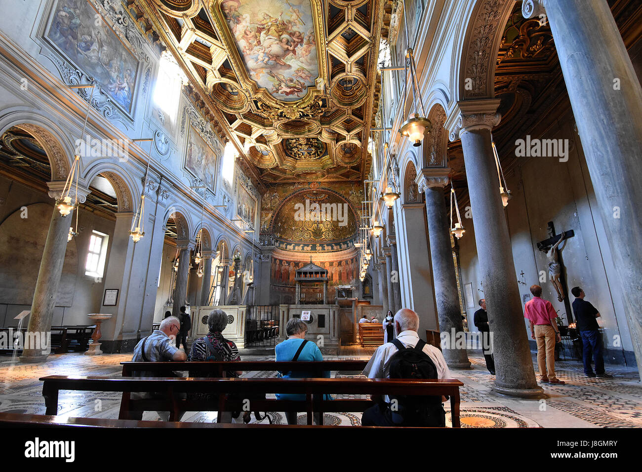 Basilica Di San Clemente in Rom, Italien Stockfotografie - Alamy
