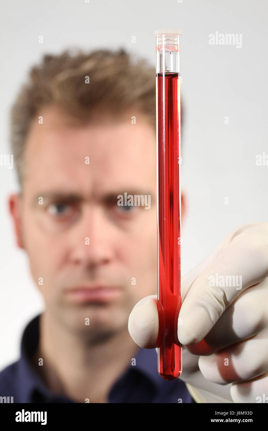 Forschung, Blut, Labor, Untersuchung, Diagnose, Diagnose ...