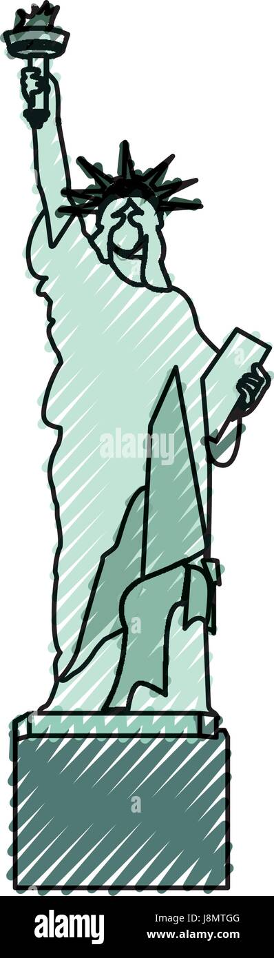 Statue Liberty Cartoon Stockfotos und -bilder Kaufen - Alamy