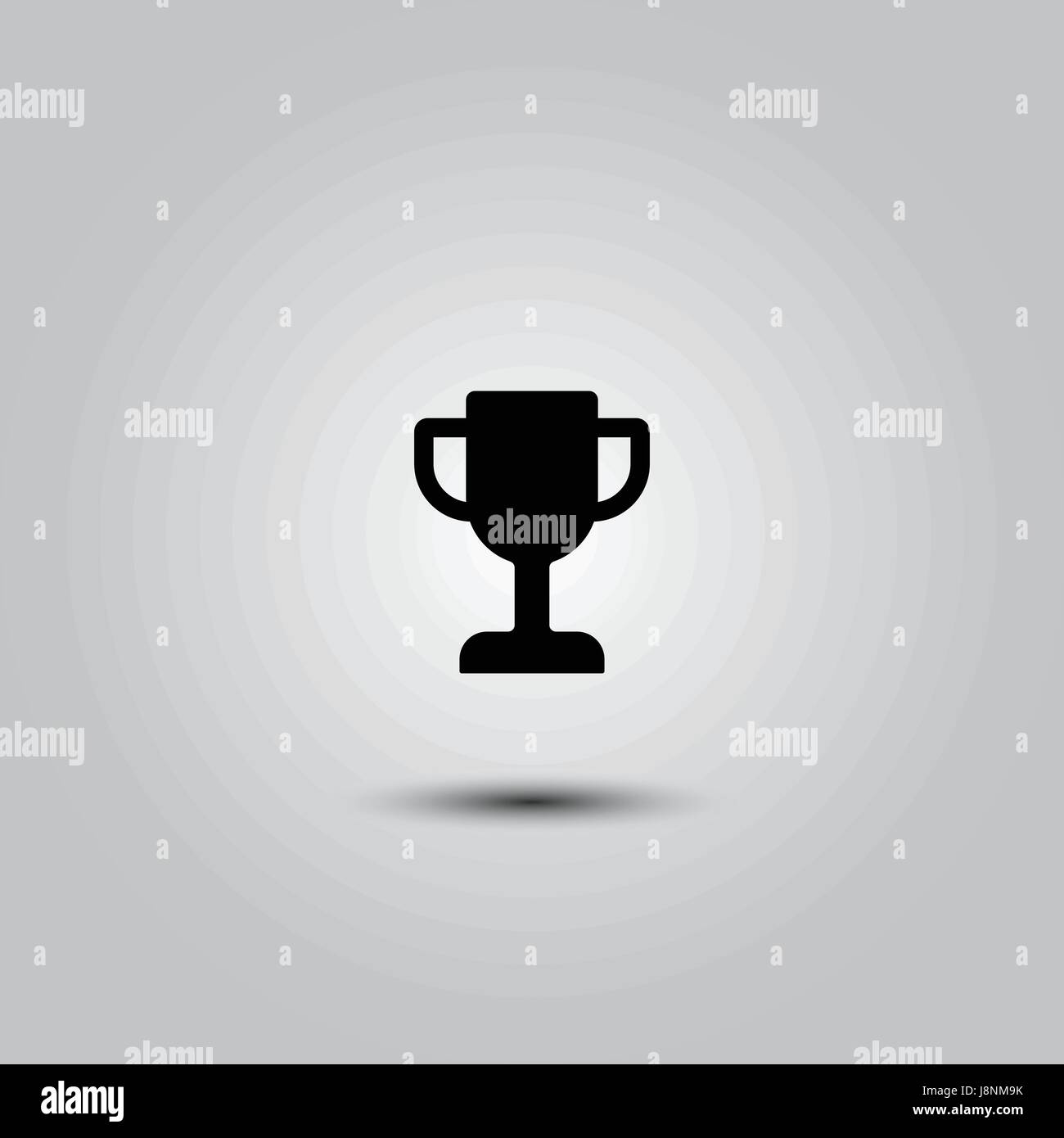 Sieger Trophäe Pokal-Symbol. Sport-Wettbewerb-Silhouette-Symbol. Vektor ...