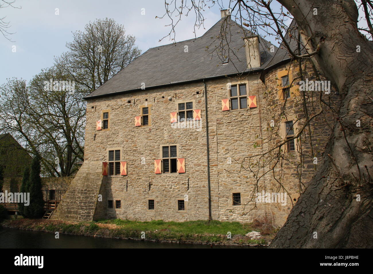 Ritter, Schloss, Burg, Ruine, Ritter, Schloss, Burg, Wasserburg ...