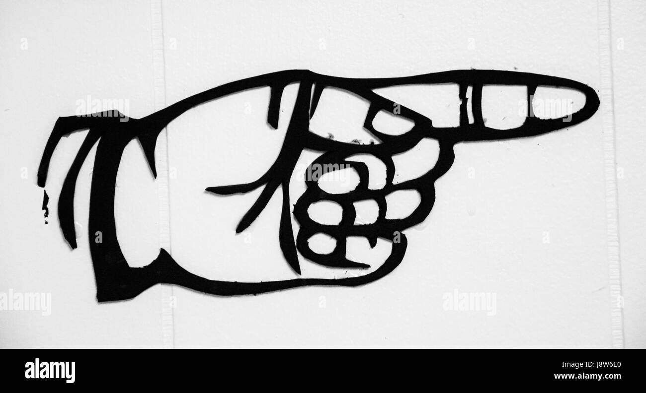 Finger pointing hand pointing direction -Fotos und -Bildmaterial in ...