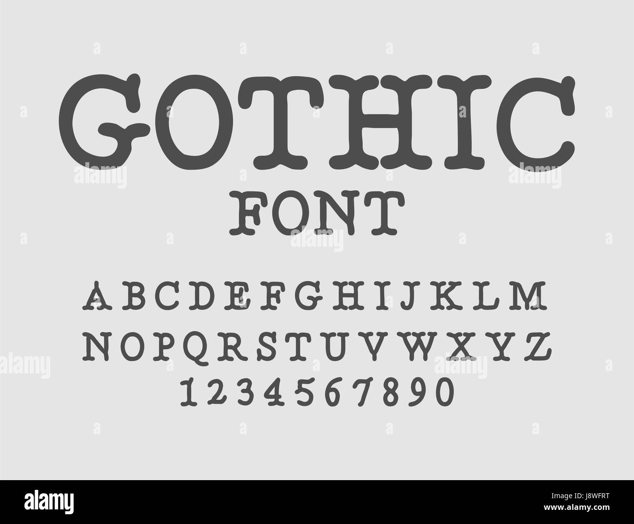 Gotisches Alphabet Stockfotos & Gotisches Alphabet Bilder - Alamy