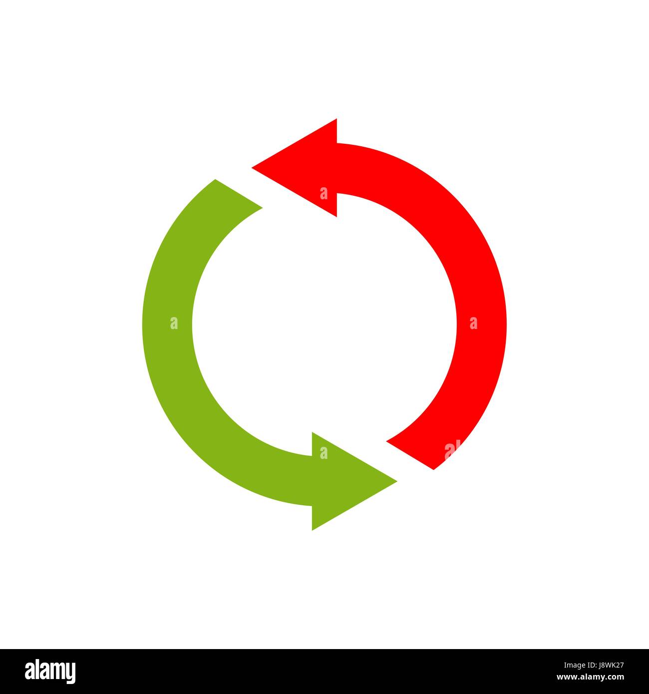 Austausch von Zeichen. Ersetzen Sie Symbol isoliert. Swap-Geschäft-Logo ...