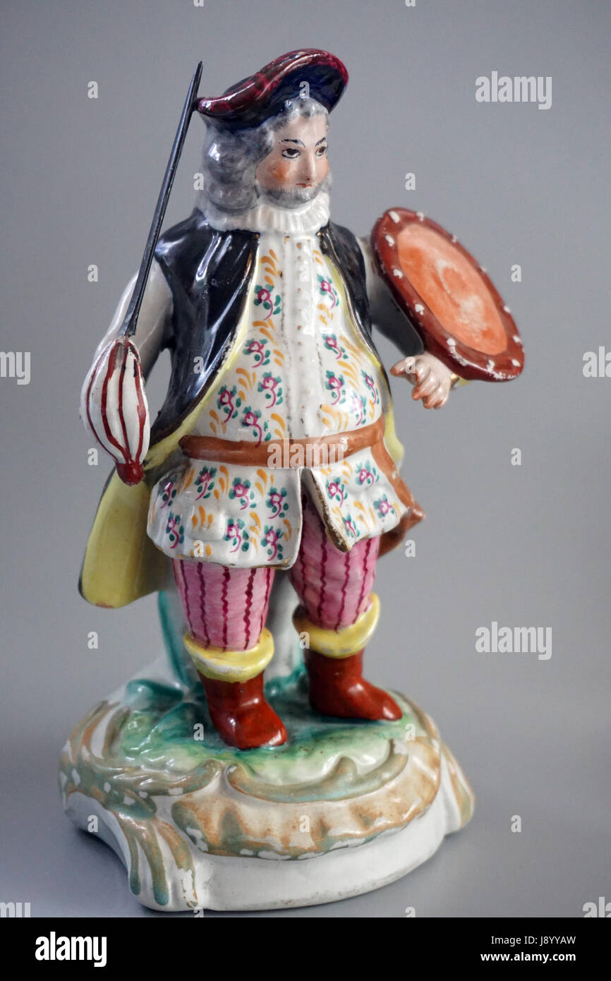 Antike Staffordshire Pearlware Keramik Figur Shakespeares Falstaff ...