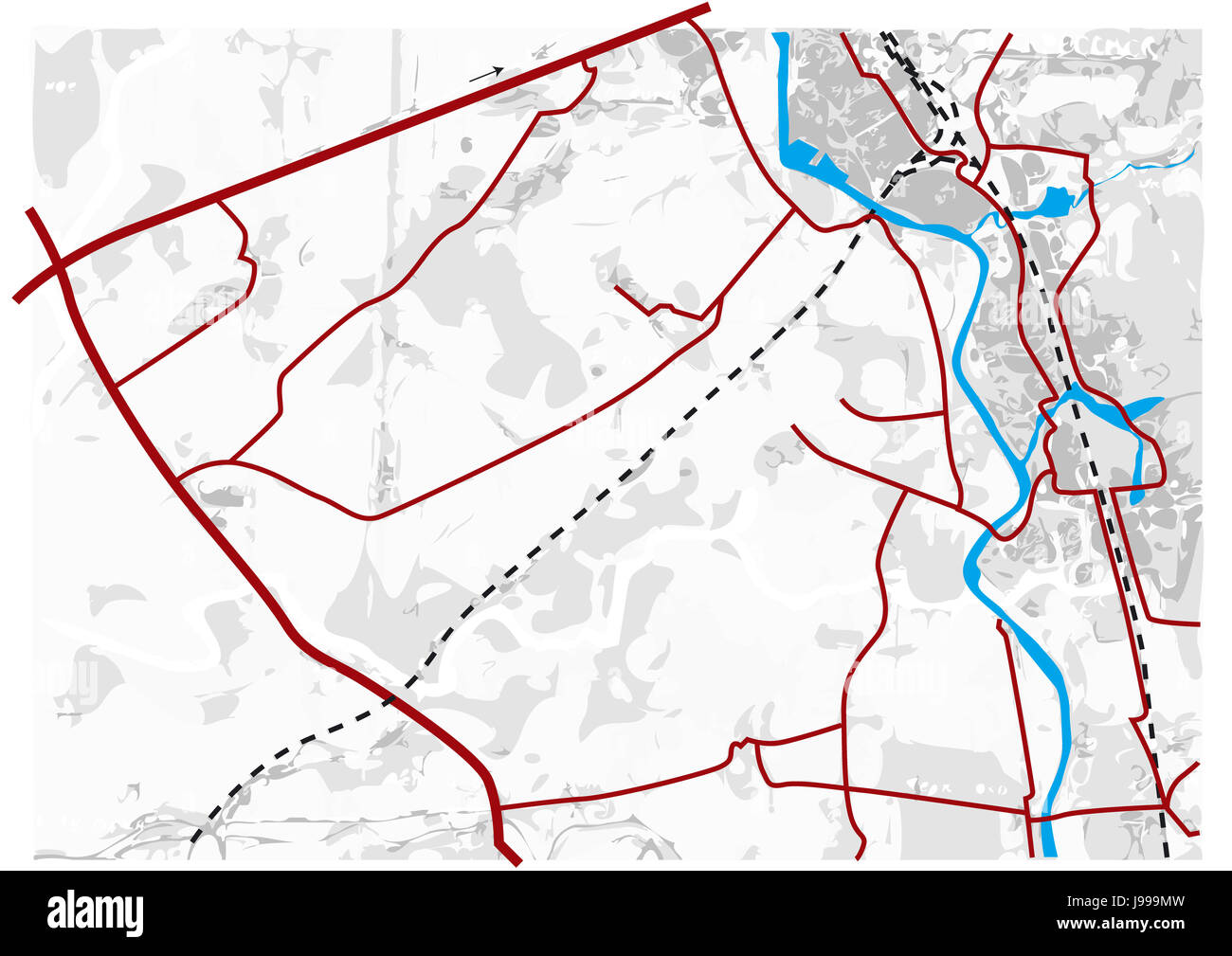 Strecke zeichnen landkarte -Fotos und -Bildmaterial in hoher Auflösung ...