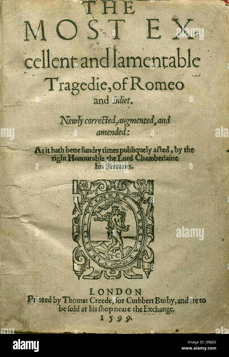 Romeo und Juliet Q2 Deckblatt Stockfotografie - Alamy